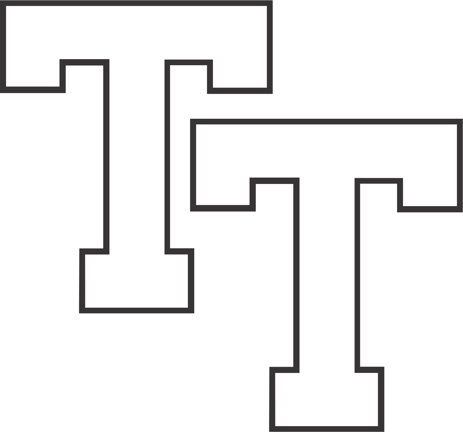 Download Double Outline Block Letter PNG Image with No Background ...