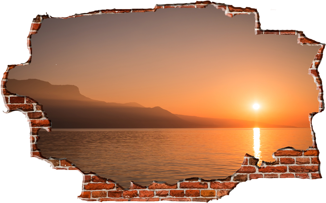 Download Zapwalls Decals Bright Orange Sunset Coast Breaking ...