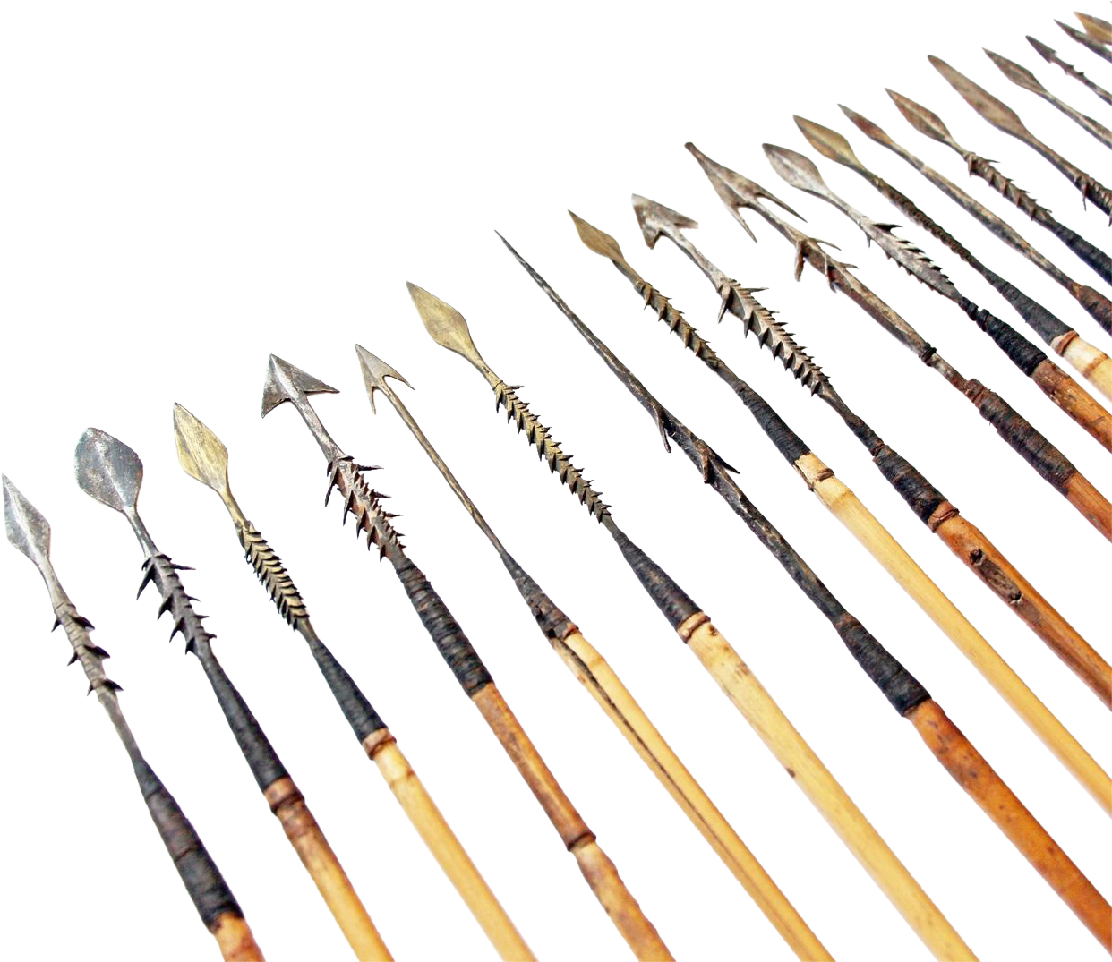 Download Lot Of African Tribal Bamboo Iron Copper - Arrow PNG Image ...