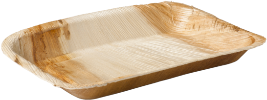 Download Biodore® Plate, Rectangular, 1 Compartment, Palm Frond ...