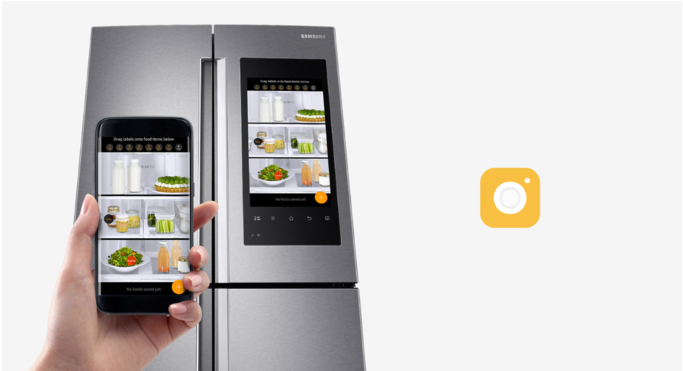 Smart-fridge - Samsung Refrigerator Camera Inside - Free Transparent ...