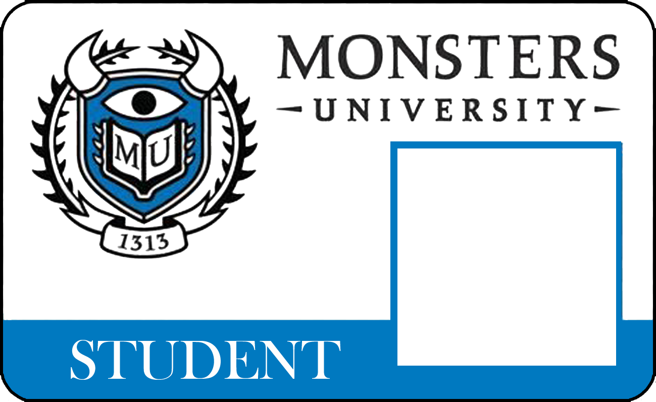Download Monster University Crafts Monster University Birthday Monster University Id Card