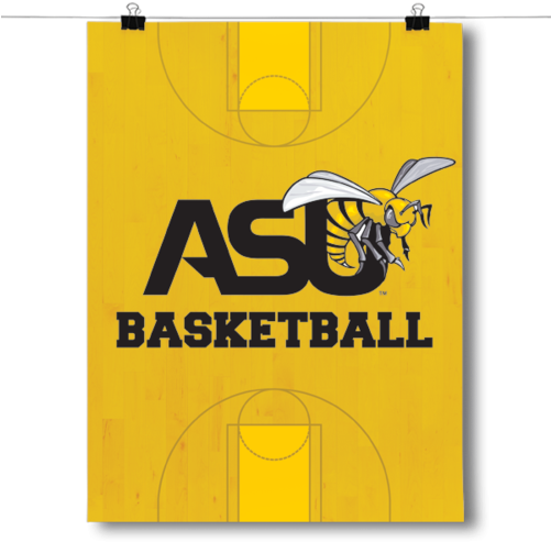 Asu Hornets - Basketball Court - Inspired Posters Asu Hornets ...