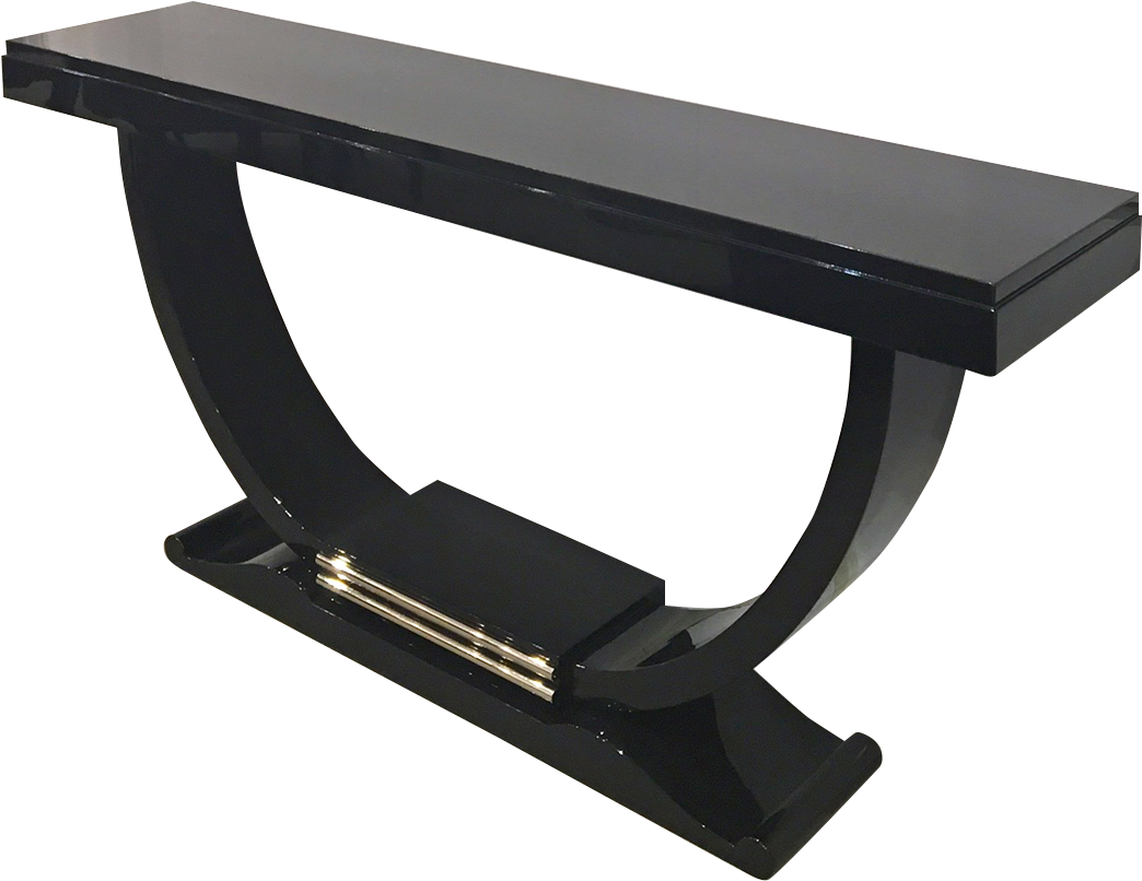 Download Art Deco U Shape Console Table - Steel Art Deco Console Table ...