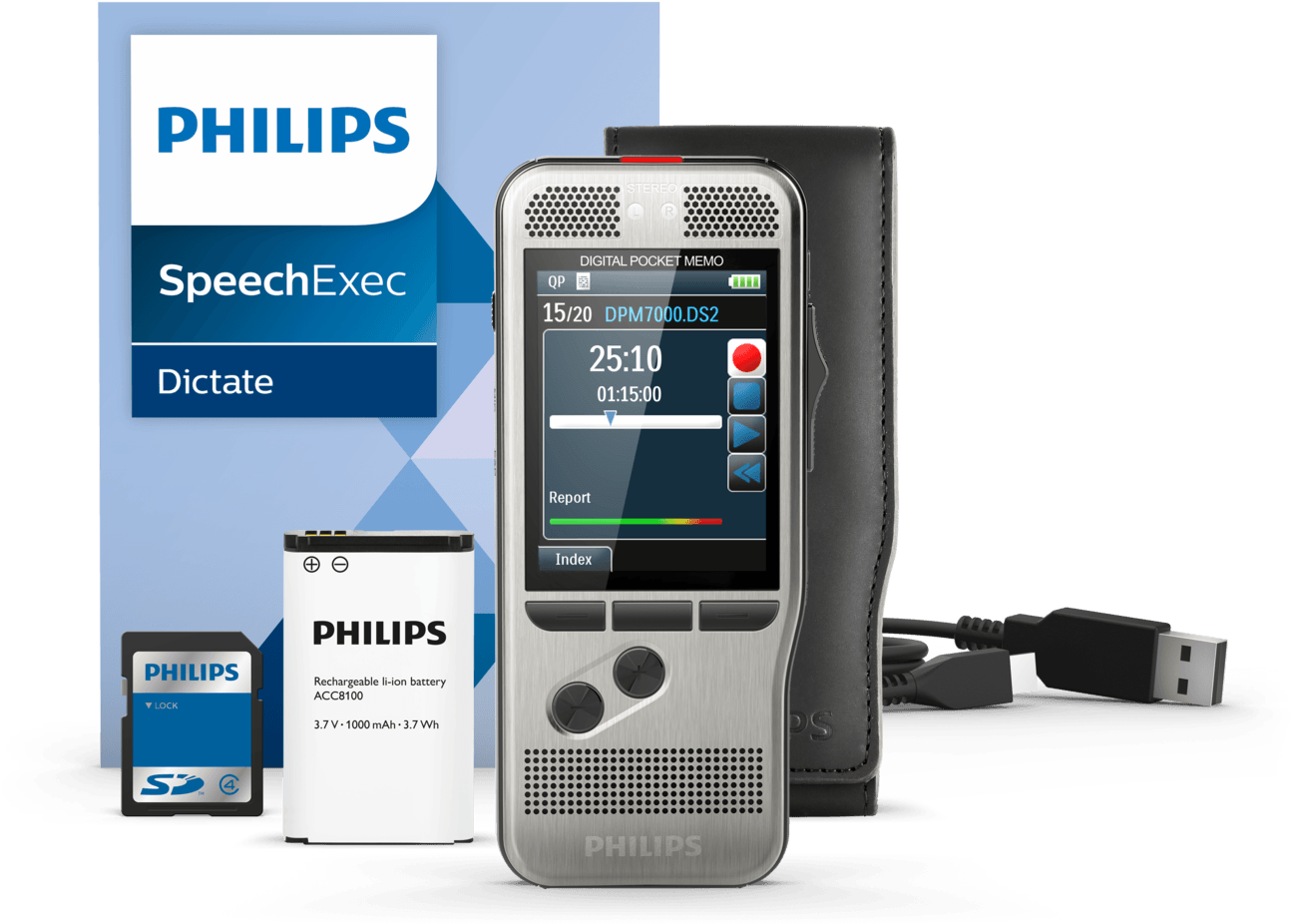Download Pocketmemo Voice Recorder - Philips Dpm8100 Digital Pocket ...