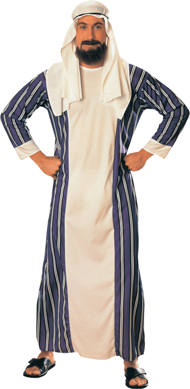Download Adult Mens Arab Sheik - Arabian Costume For Men PNG Image with ...