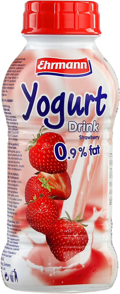 Download Strawberry Yog - Ehrmann Yogurt Drink PNG Image with No ...