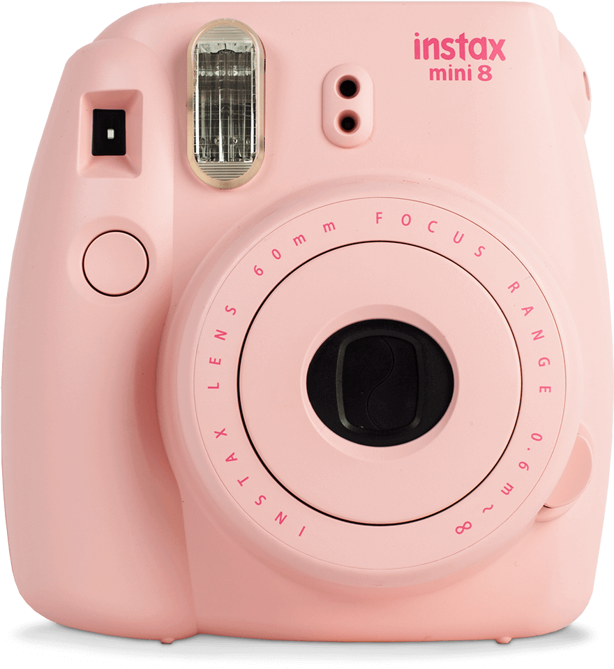 Pink Polaroid Camera - Fuji Polaroid - Free Transparent PNG Download - PNGkey