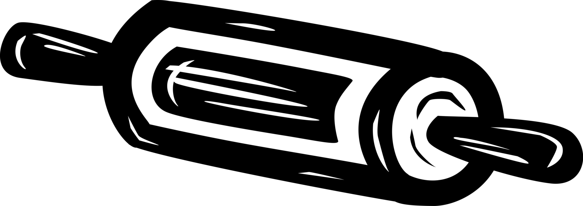 Download Vector Illustration Of Kitchen Baking Rolling Pin Shapes ...