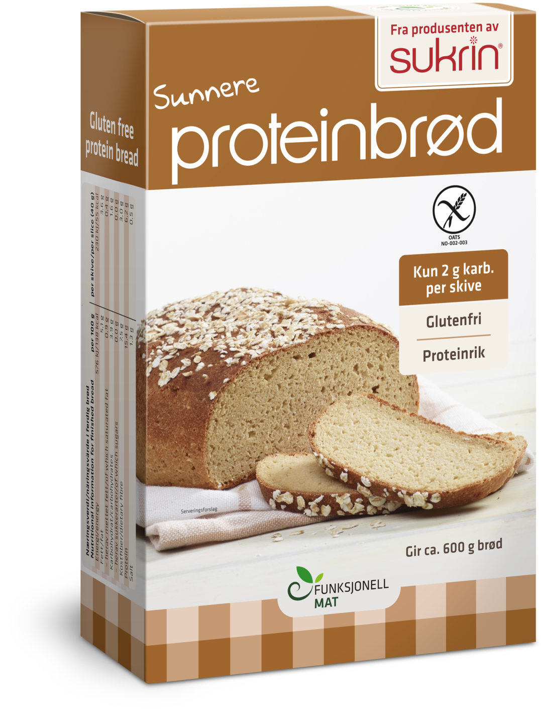 Download Sukrin Protein Bread PNG Image with No Background - PNGkey.com
