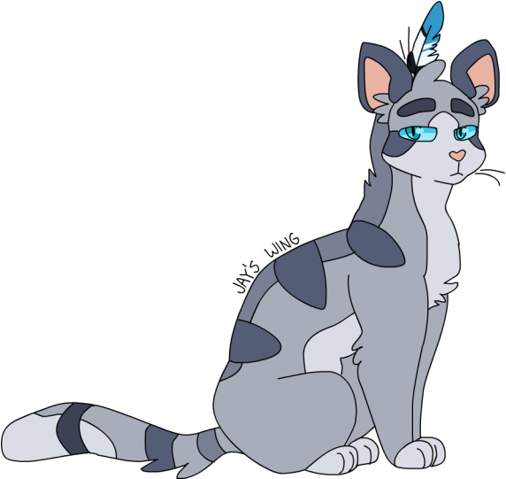 Download Jay's Wing, Aka Jayfeather Warrior Cat Drawings, Warrior ...