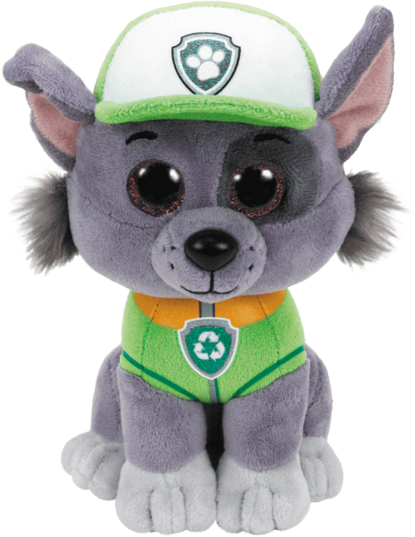 Download Ty Paw Patrol Rocky - Paw Patrol Beanie Boo PNG Image with No ...