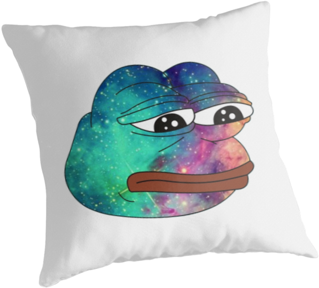 Download Galaxy Pepe - Meme - Cushion PNG Image with No Background ...