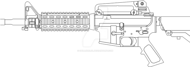 Gun Clipart M4a1 Assault Rifle Free Transparent Png Download Pngkey
