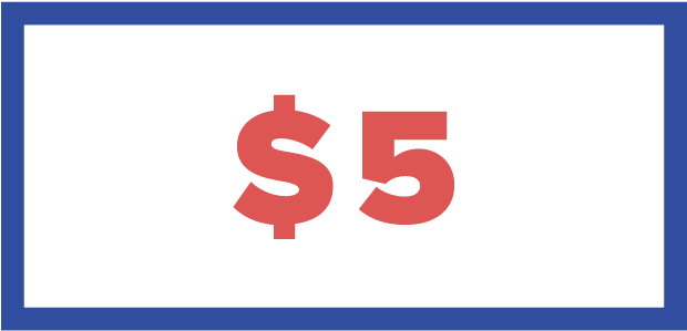 Download $5 Donation - Parallel PNG Image with No Background - PNGkey.com