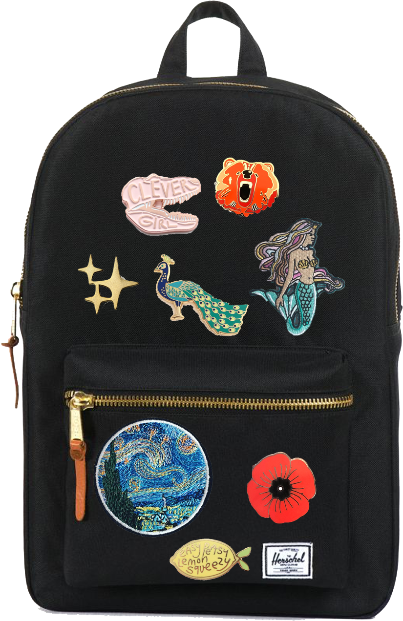 Backpack-pins - Herschel Backpacks - Free Transparent PNG Download - PNGkey
