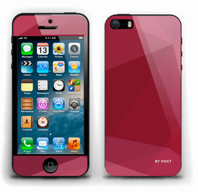 Download Red Skin Iphone 5s - Iphone 4 PNG Image with No Background ...