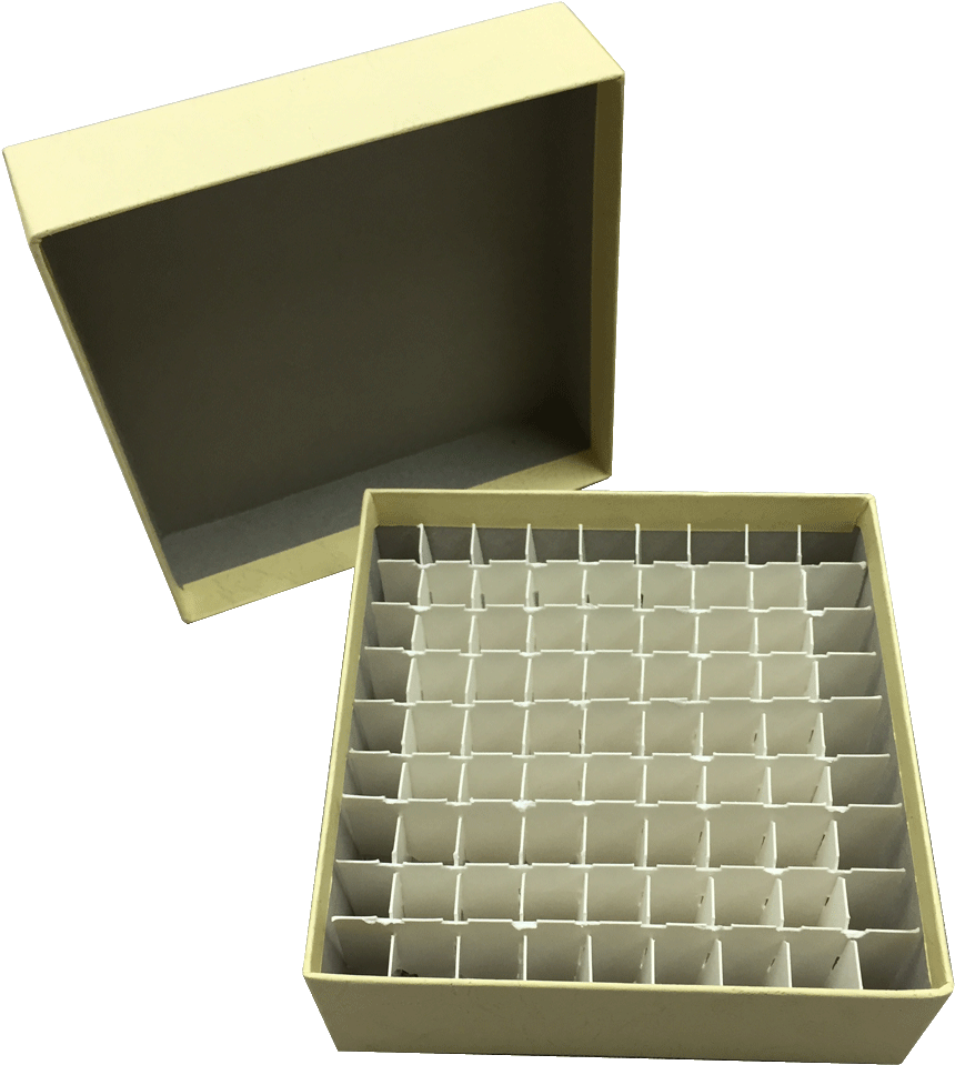 Download Standard Yellow 2″ Fiberboard Boxes With 81 Cell Dividers ...
