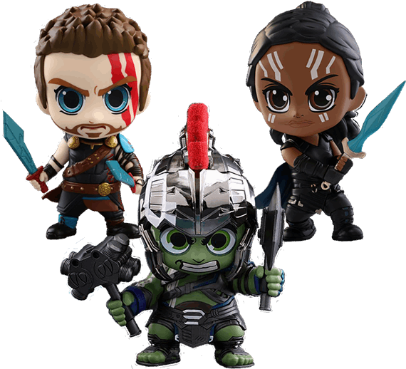 Download Marvel - Thor - Ragnarok - Thor, Gladiator Hulk & Valkyrie ...
