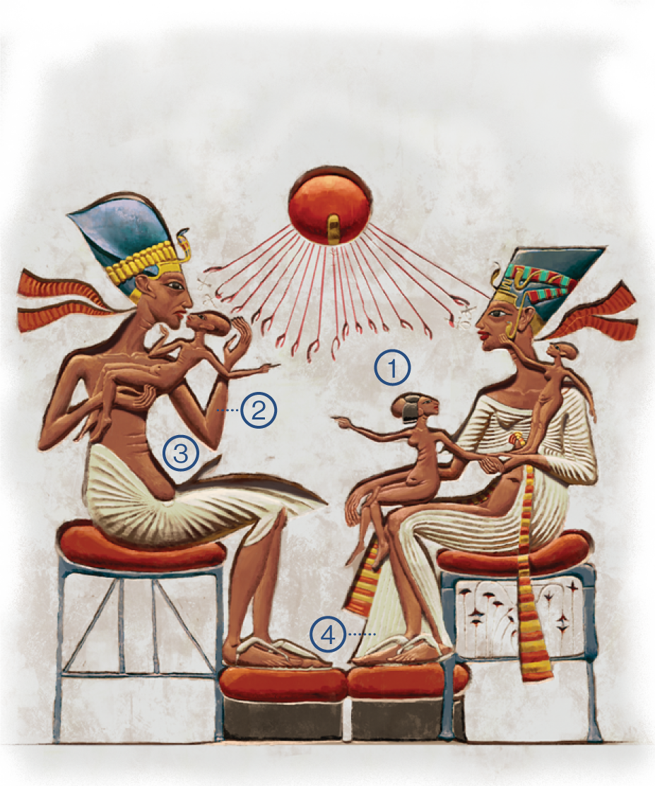 Download Sun God Aten - Akhenaten Art PNG Image with No Background ...