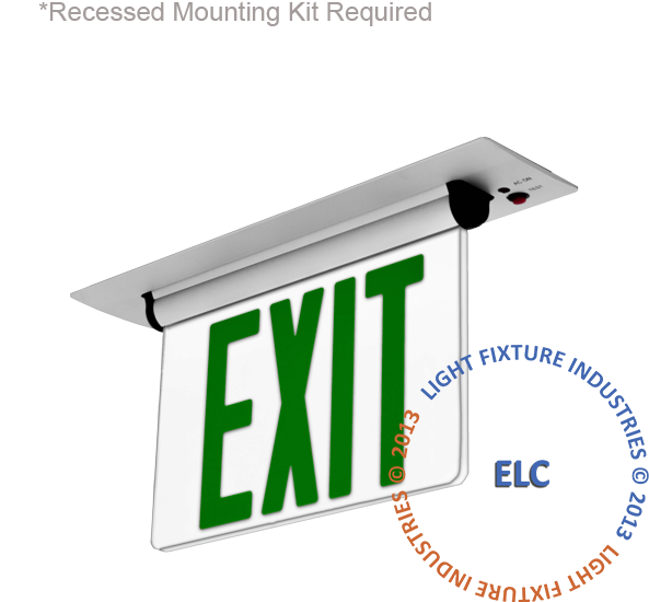 Download Edge Lit Exit Signs - Signage PNG Image with No Background ...