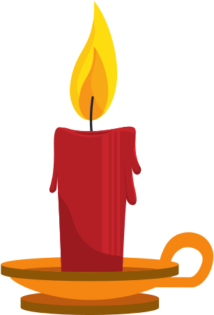 Lit Candle - Vector Graphics - Free Transparent PNG Download - PNGkey