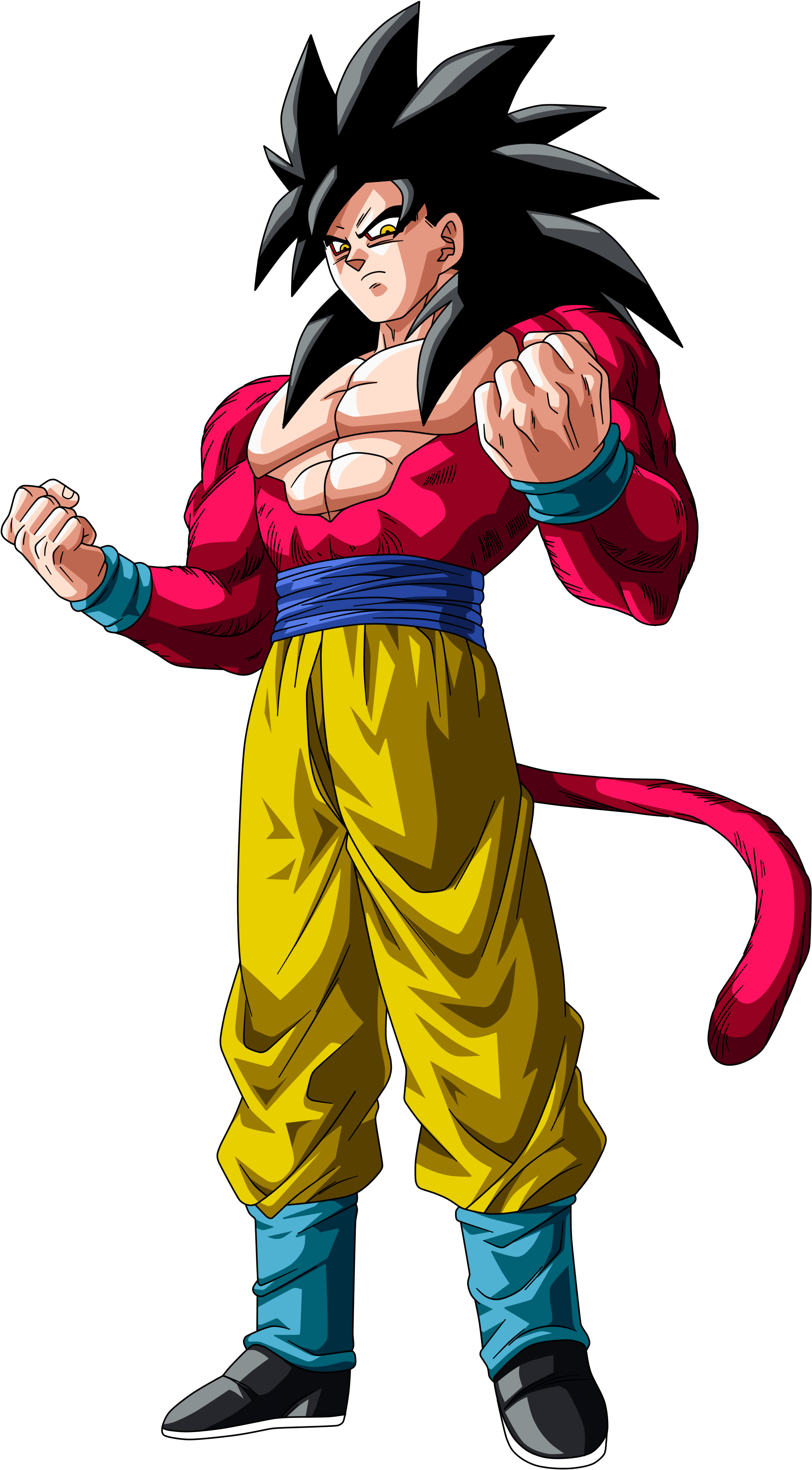 Download Png Free Stock Dbz Transparent Ssj4 - Goku Super Sayajin 4 PNG ...