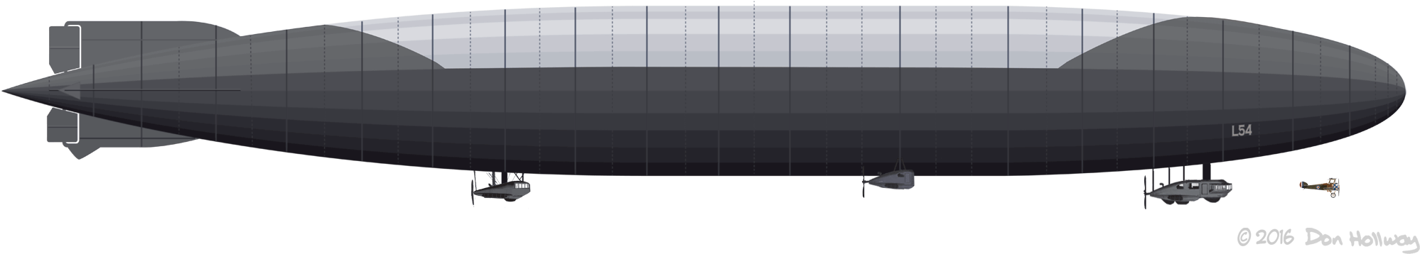 Download The U Class Zeppelin L54 Was Of The Late War “height - U Class ...