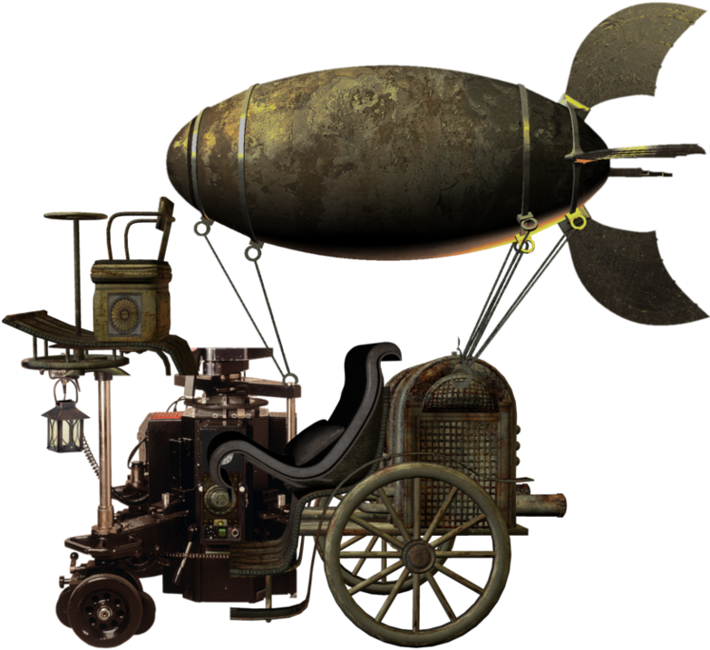 Airship Drawing Victorian - Steam Punk Flying Machines - Free ...