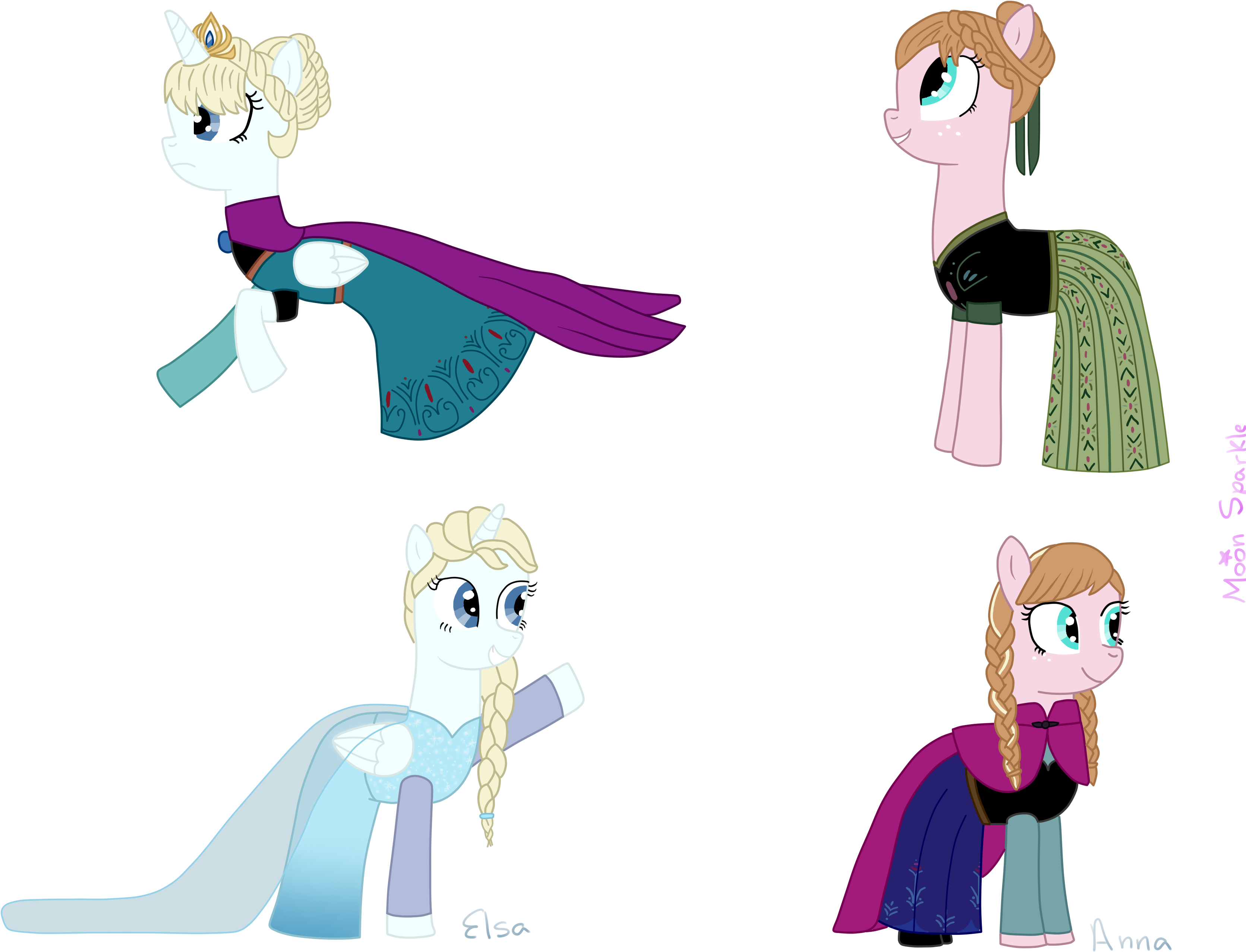 Download Request) Disney Frozen Elsa Y Anna (pony Version) By - Elsa Ve ...