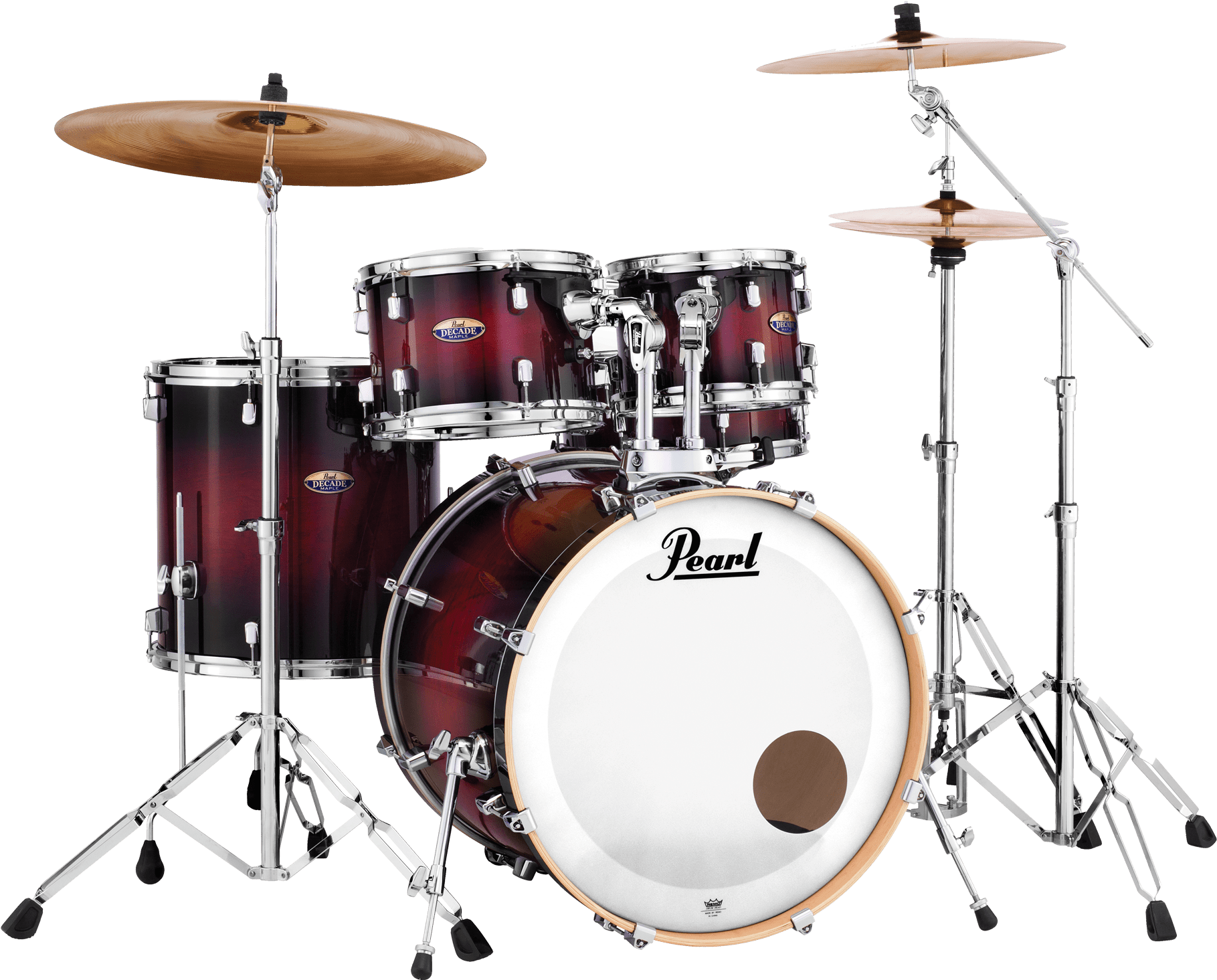 Drum Kit Pearl Decade - Free Transparent PNG Download - PNGkey