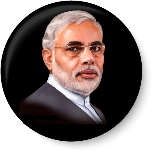 Narendra Modi Digital Painting - Free Transparent PNG Download - PNGkey