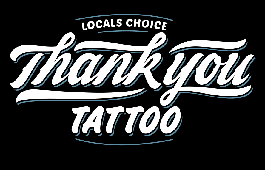 Download Thank You Tattoo - Thank You Tattoo Font PNG Image with No ...