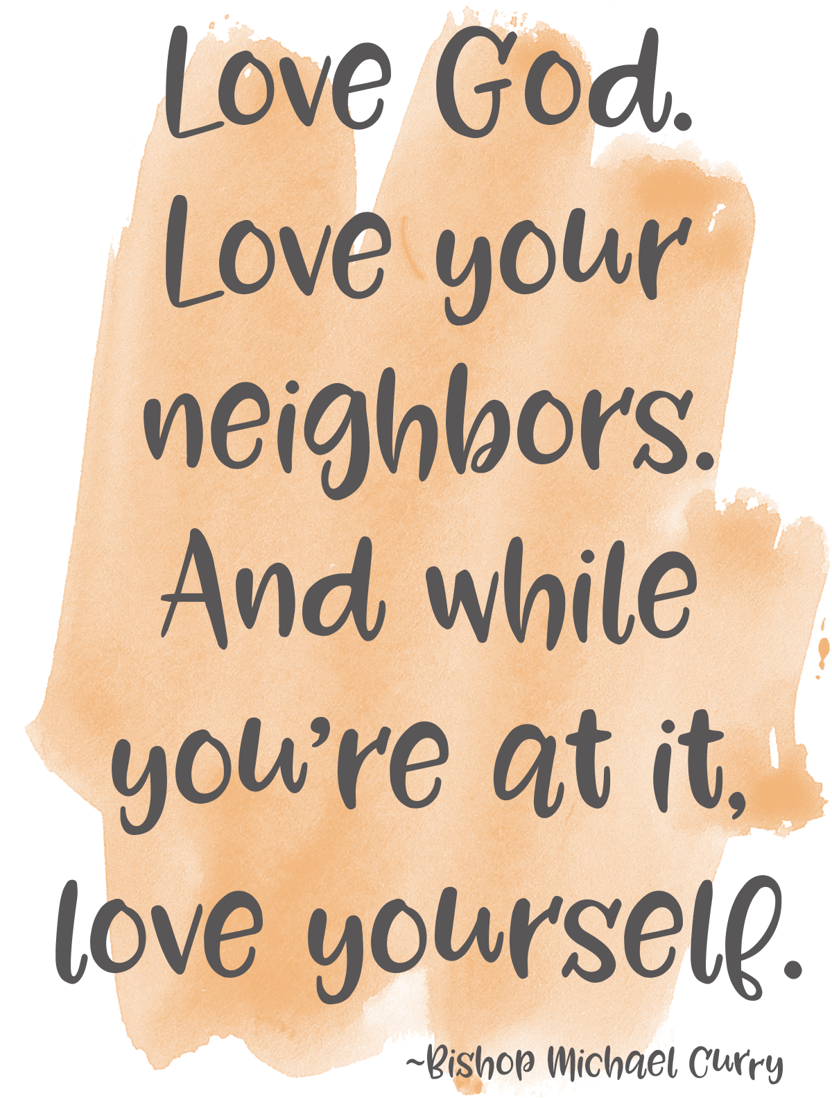 Love God, Love Your Neighbors - Poster - Free Transparent PNG Download ...