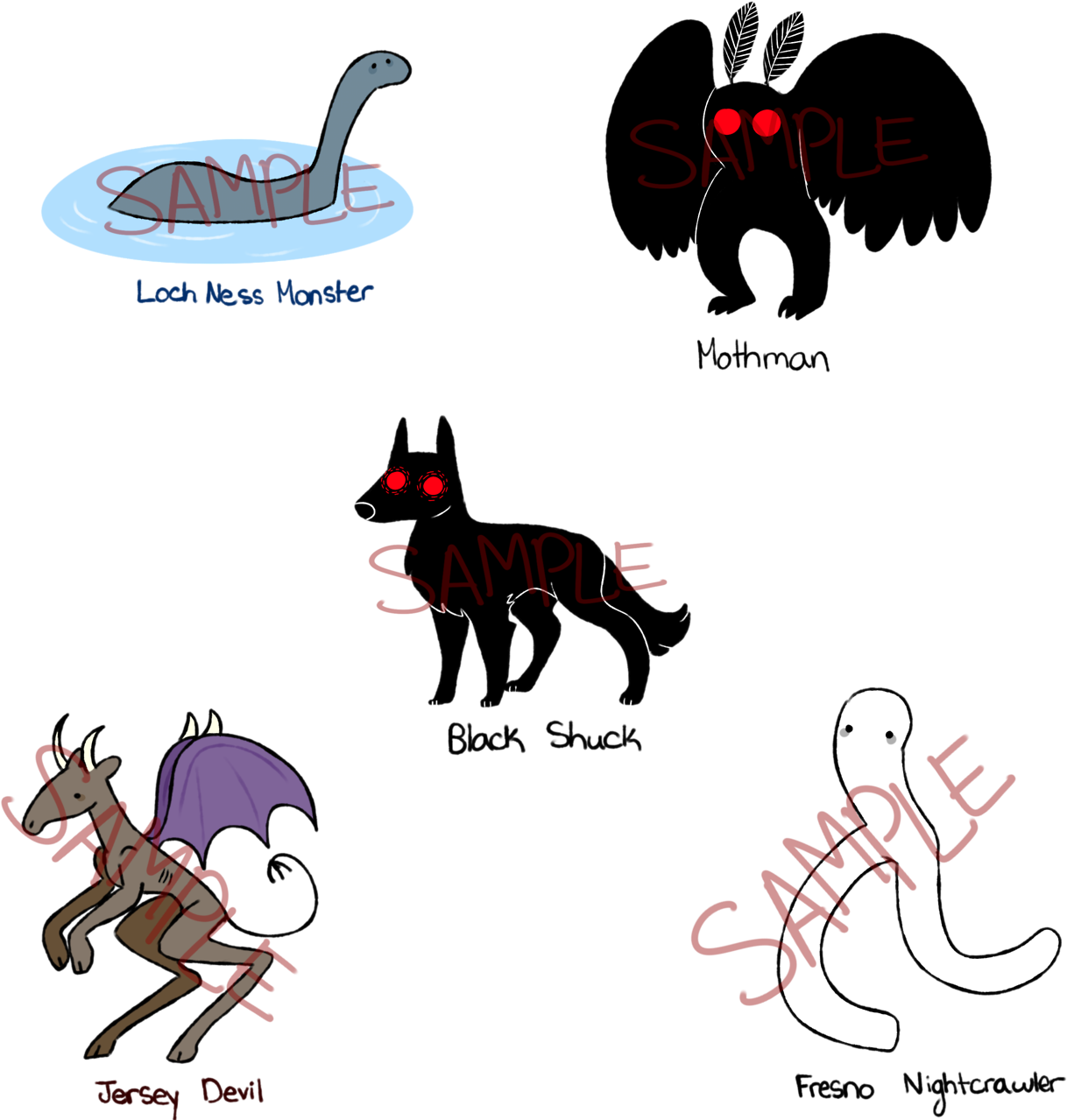 Download “ There's A Cryptid Style Sticker Set Out Now Check - Cartoon ...