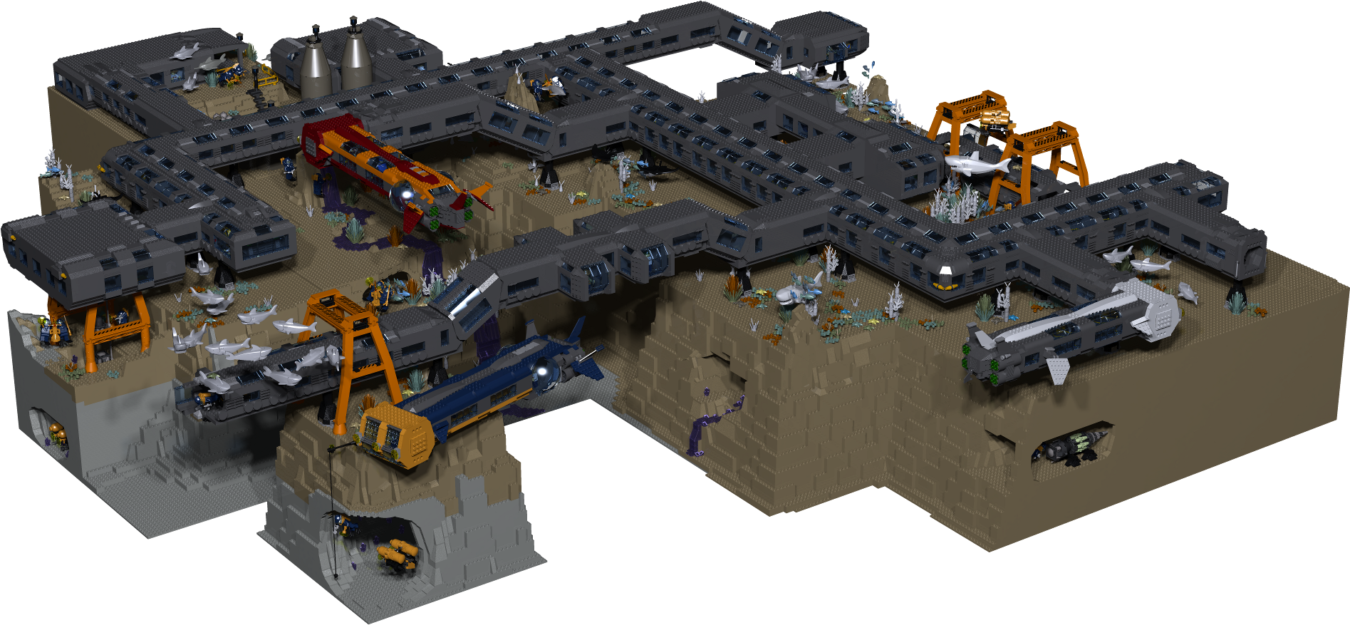 Download Hd Underwater Station - Lego Ideas Submarino PNG Image with No ...