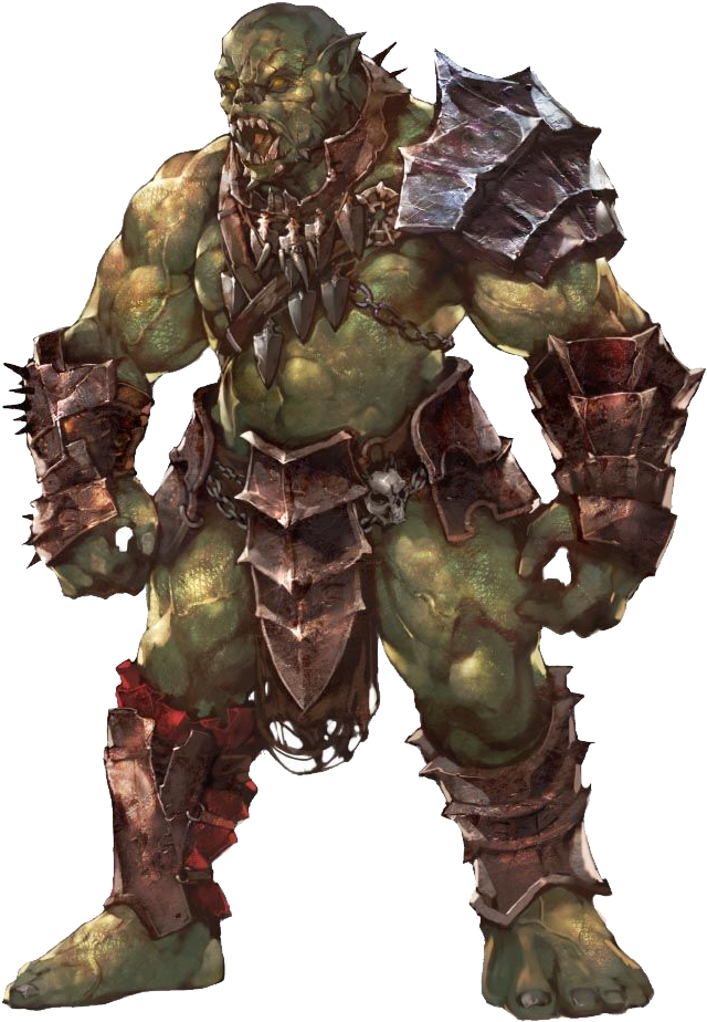 Download Orc - Pathfinder Orc Barbarian PNG Image with No Background - PNGkey.com