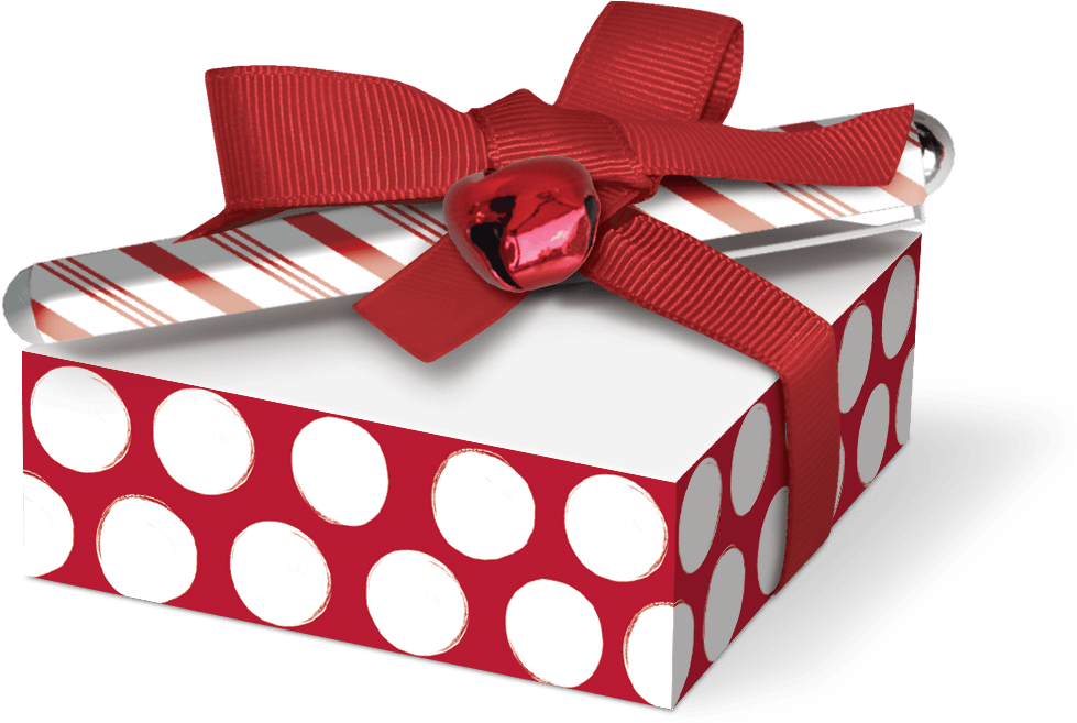 Download Red Bold Dot Holiday Sticky Stack With Pen - Wrapping Paper ...