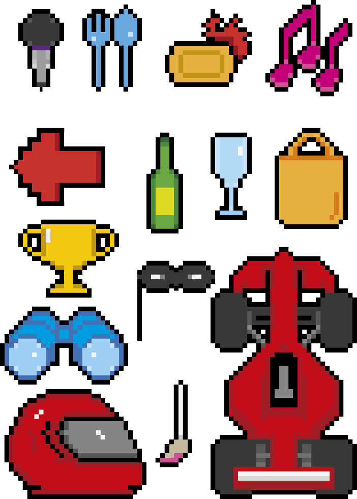 Download 702 X 981 4 - Pixel Art Formula 1 PNG Image with No Background ...