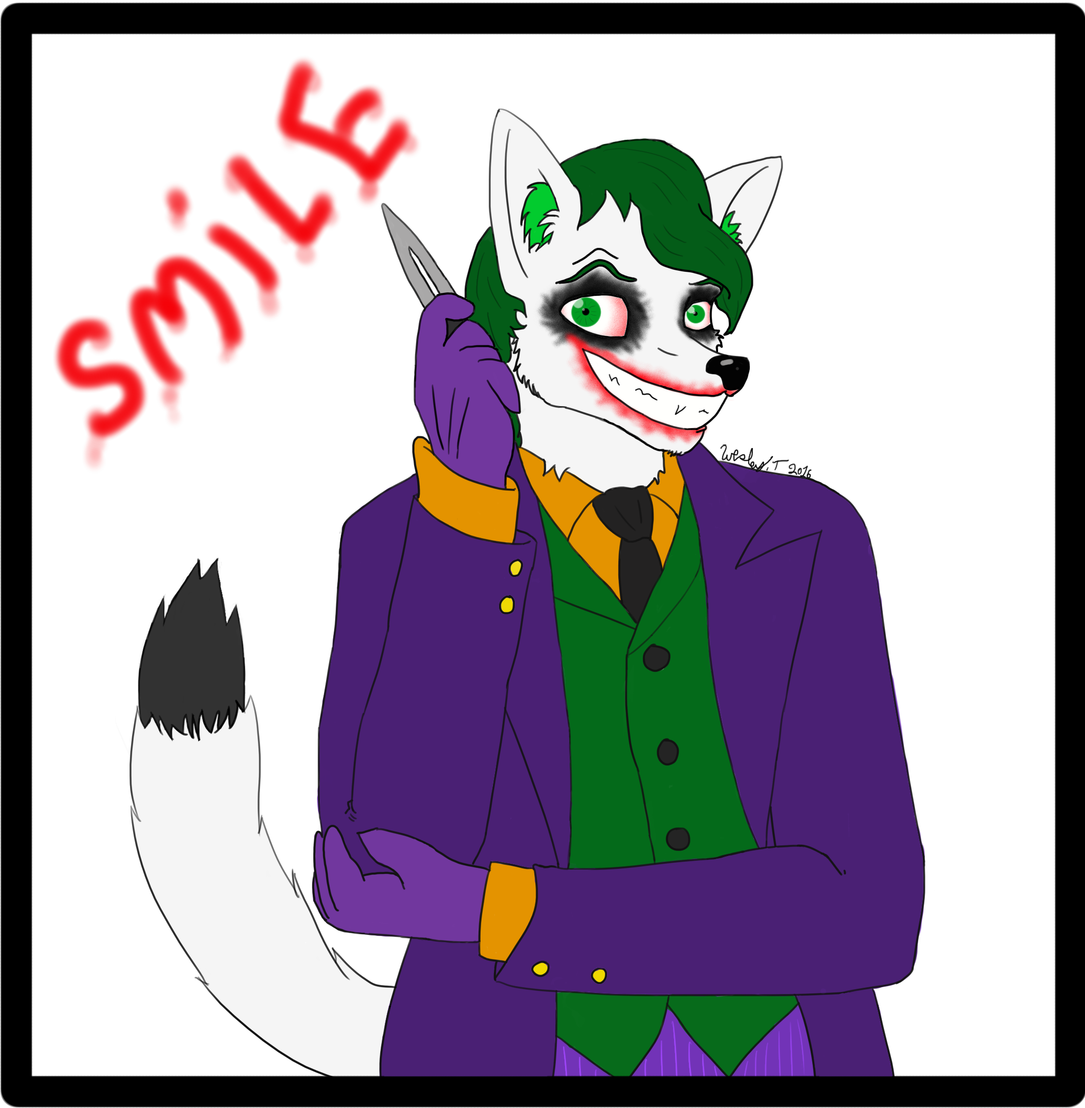 Download Joker Fox Gives You A Smile - Cartoon PNG Image with No ...