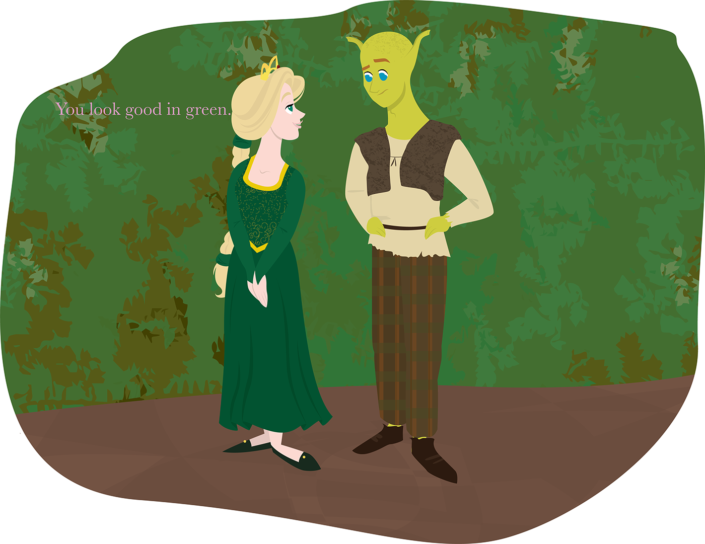 Download Princess Fiona And Shrek From Shrek - Han And Leia Vs Shrek ...