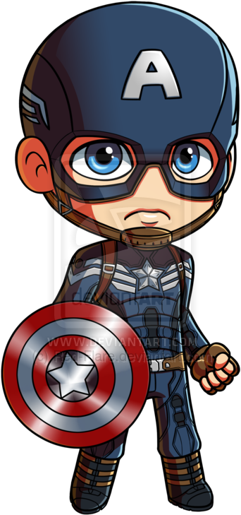 Captain America Chibi Drawing - Free Transparent PNG Download - PNGkey
