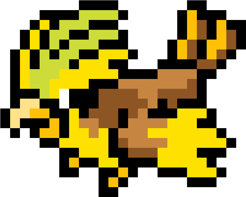 Shiny Pidgeot - Pokemon Pixel Art Pidgey - Free Transparent PNG ...