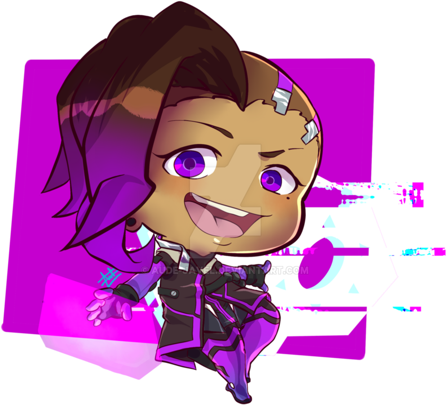 [fan Art Overwatch] Sombra Chibi By Aude Javel - Cute Sombra Art ...