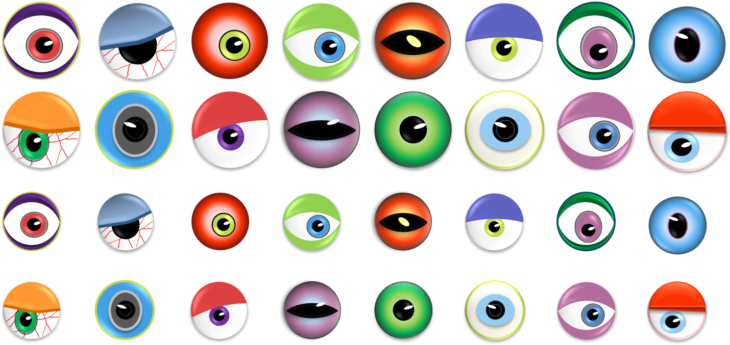 Many Eyes Clipart