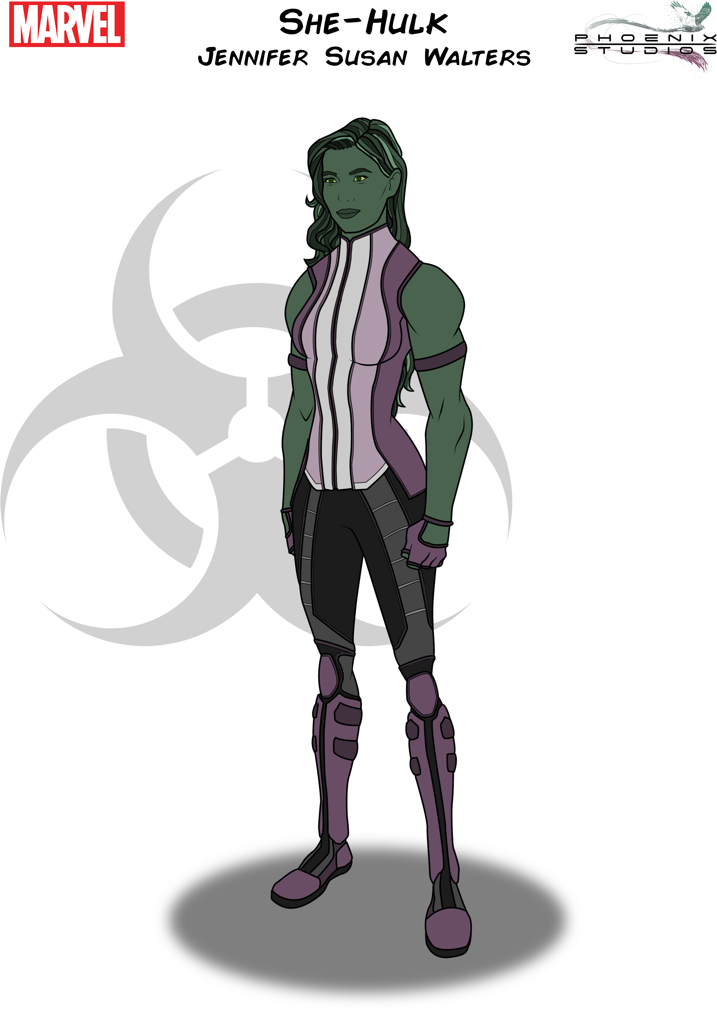 Download She Hulk By Kyle A Mcdonald - Mcu She Hulk Design PNG Image ...