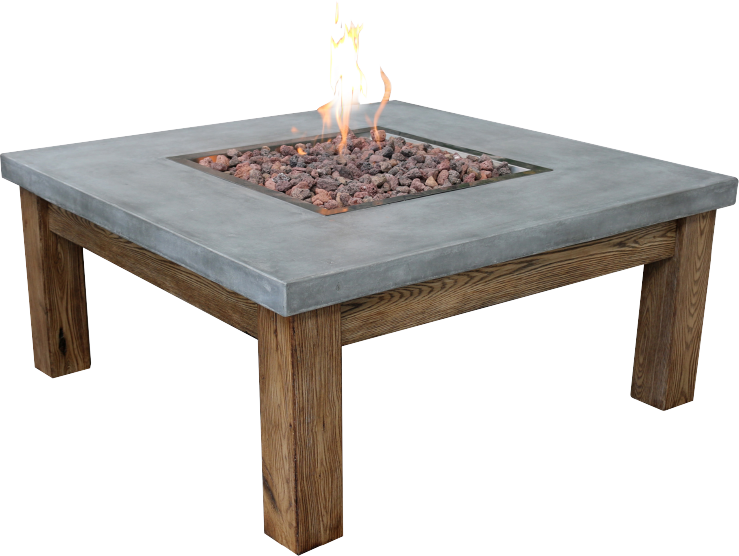 Concrete Table Fire Pit - Free Transparent PNG Download - PNGkey