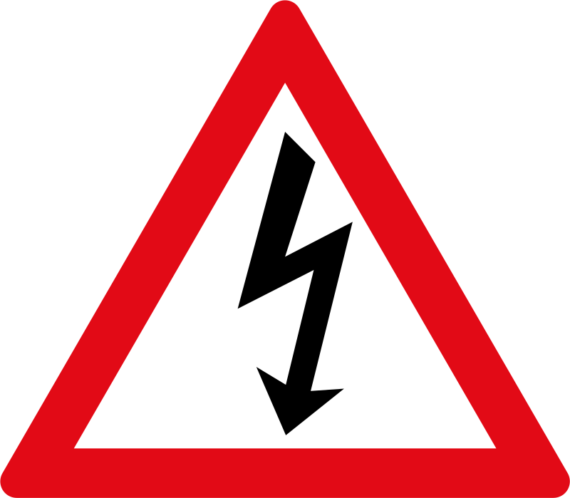 Download Electrical Shock Sign - Verkeersbord File PNG Image with No ...