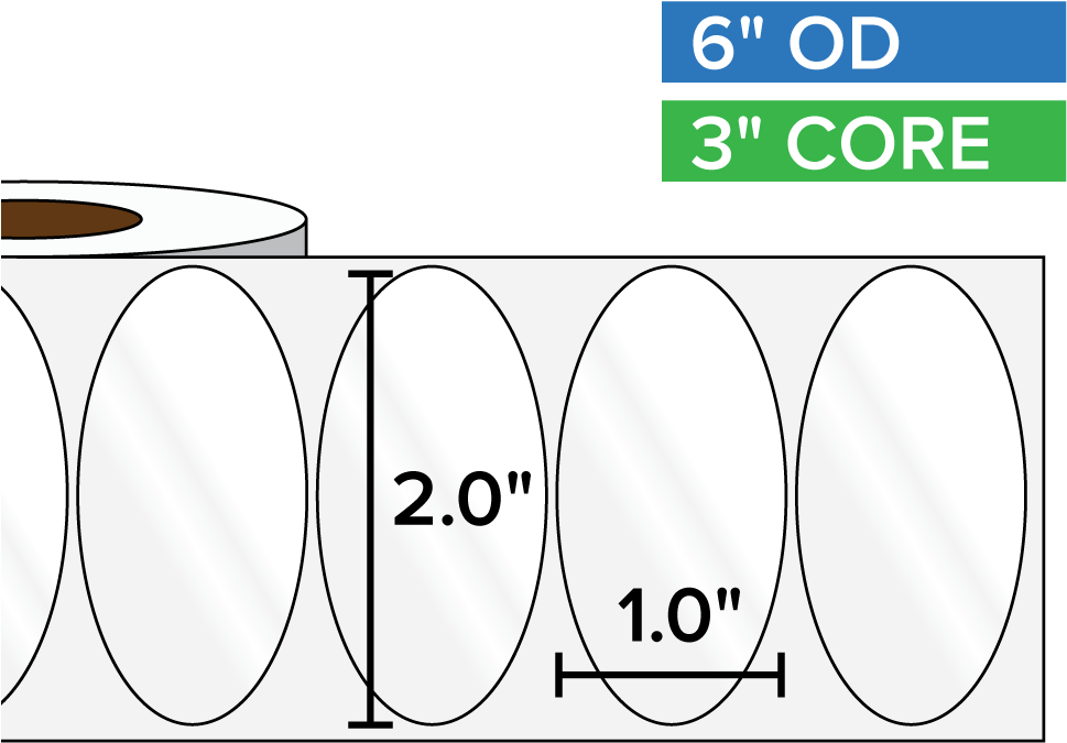 Download Oval Labels, High Gloss White Paper - Inch PNG Image with No ...