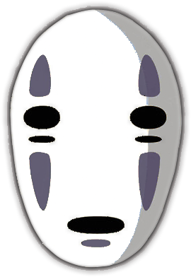Noface Mask White - Spirited Away No Face Png - Free Transparent PNG ...